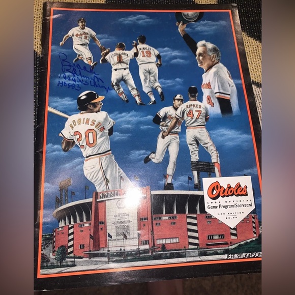 N/A | Other | Baltimore Orioles Program 991 Signed By Brooks Robinson ...